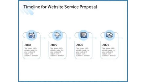 Web Design Template Timeline For Website Service Proposal Infographics PDF