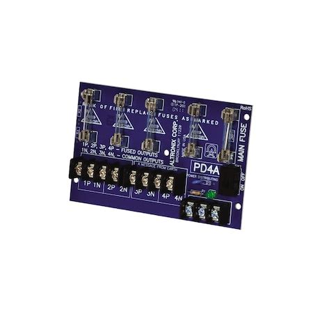 Altronix 4 OUTPUT POWER DISTRIBUTION CONVERTS AC OR DC POWER INPUT PD4 Zoro