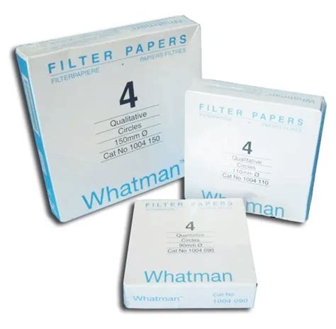 Papel Filtro No 4 De 15 Cm C100 Whatman Envío Gratis