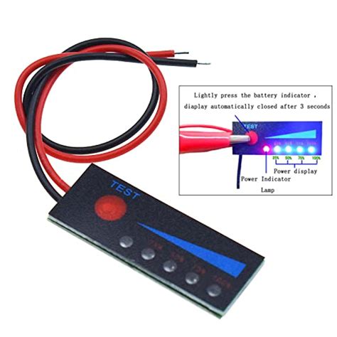 S S S S S S S Li Ion Lipo Lithium V Lead Acid Battery Level Indicator Tester LCD