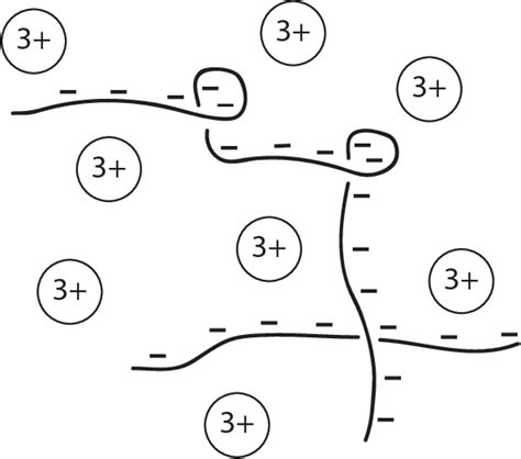 A Schematic Representation Of A Polyelectrolyte Solution The Chains
