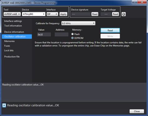 Attiny Internal Oscillator Calibration Page 1