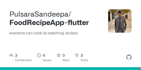 Github Pulsarasandeepafoodrecipeapp Flutter Everyone Can Cook By Watching Recipes