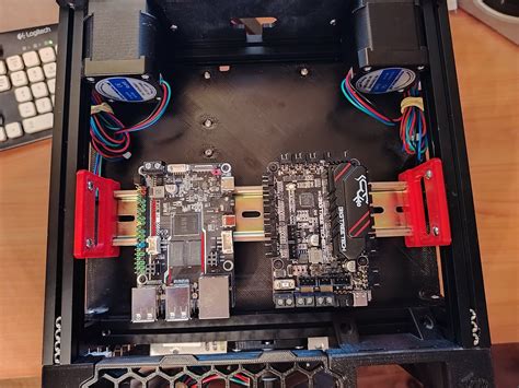 Btt Pi V1 2 And Skr Pico Bracket For Din Rail By Александр Фокин Download Free Stl Model