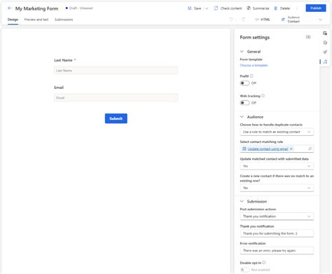 manage customer insights journeys forms dynamics 365 customer