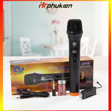 Micro KhÔng DÂy Karaoke Mv02 HÁt Hay Micro HÚt Mrphukien Shopee Việt Nam