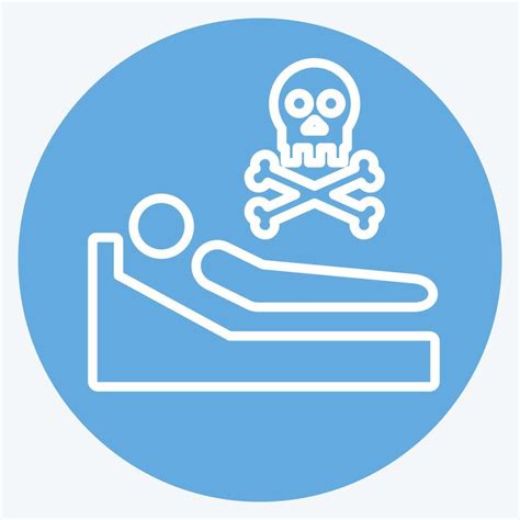 Icon Pass Away Related To Seath Symbol Blue Eyes Style Simple