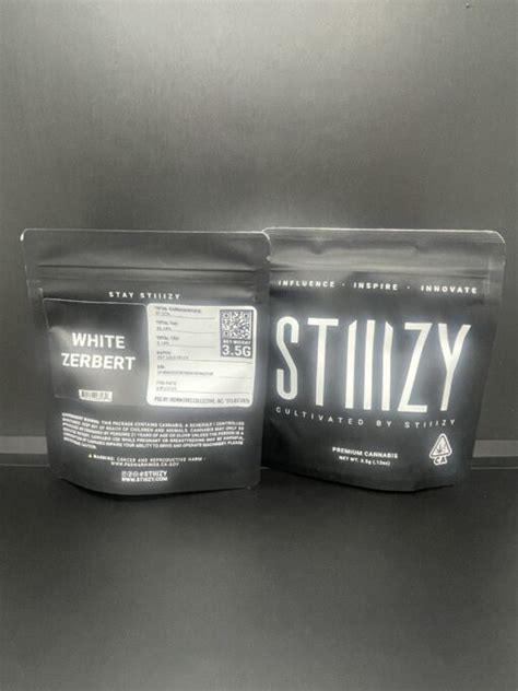 White Zerbert Stiizy 35g Indica 35thc New Splash Bros