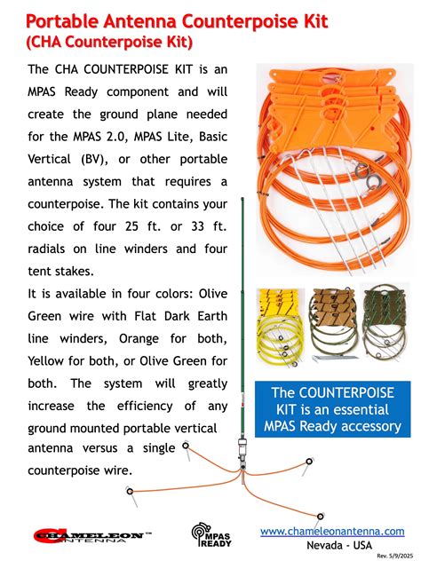 Cha Counterpoise Kit Chameleon Antenna