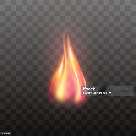 Efek Api Transparan Yang Realistis Ilustrasi Stok Unduh Gambar Sekarang Alam Api Api