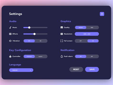 Settings Ui Designs Themes Templates And Downloadable Graphic