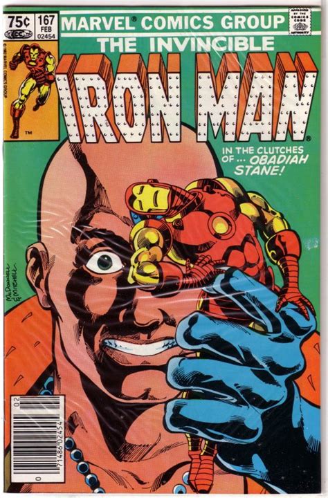 Iron Man Vol 1 167 Fn Vf Oneil Mcdonnell Obadiah Stane Alcoholism