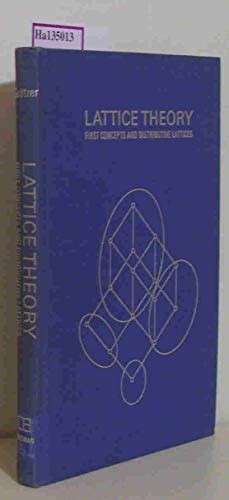 lattice theory first concepts and distributive lattices by gratzer g