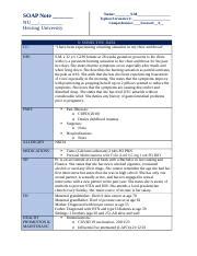 SOAP Note 2 Docx SOAP Note NU Herzing University CC HPI PMH Name S M Typhon Encounter
