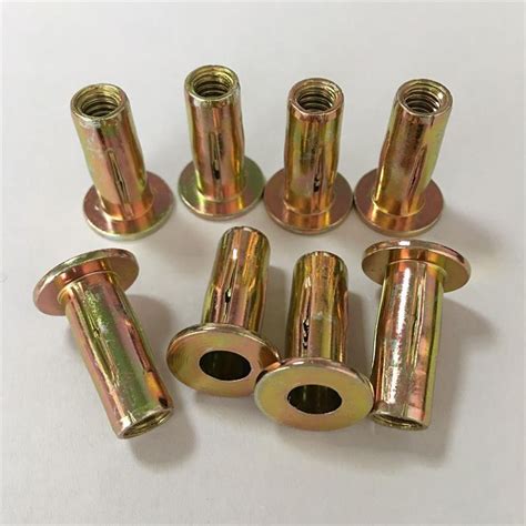 M6 M8 M10 Steel Galvanized Pre Bulbed Cross Insert Rivet Nut Rivnuts