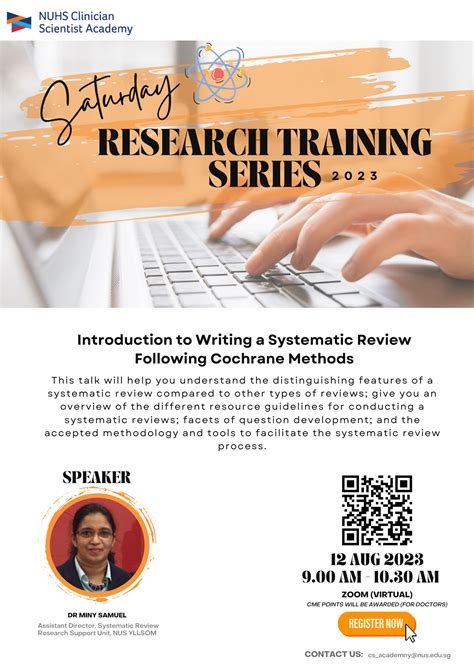 Introduction To Writing A Systematic Review Following Cochrane Methods Nuhs Cs Academy