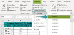 Moving Average In Excel Formula Examples How To Calculate