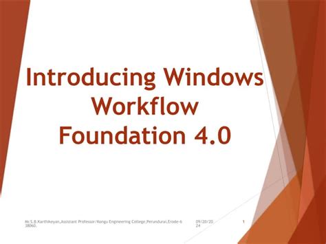 Windows Workflow Foundation In Net Framework Pptx Programming