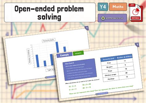 Year 4 Statistics Open Ended Problem Solving Grammarsaurus