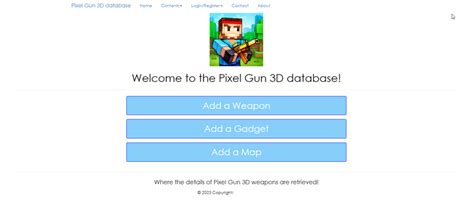 Man Just Did A Side Php Laravel Work About Pixel Gun 3ds Weapons