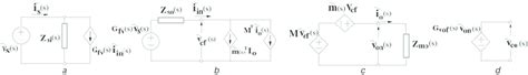 Equivalent Circuit Of The Linearised System A And B Input Side C And D