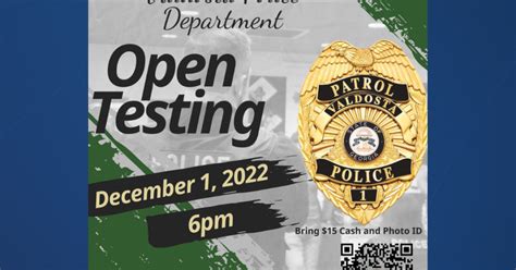 Vpd To Host Open Testing Hiring Event