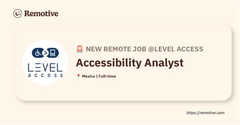 Hiring Accessibility Analyst Level Access