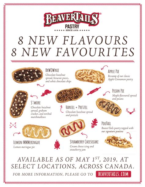 Chocolate Delights Pie Fillings And Poutine Beavertails® Adds 8 New