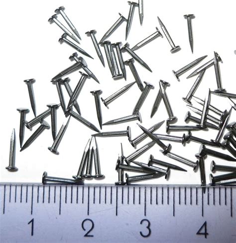 400 Tiny Steel Nails Tack Nails Tacks Brads 6 9mm Mini Small 0