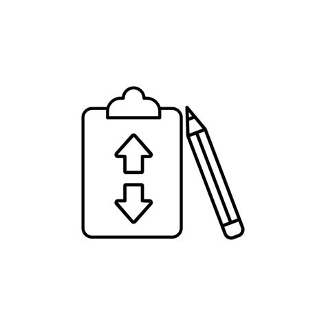 Report Pen Arrow Vector Icon Illustration 23196601 Vector Art At Vecteezy