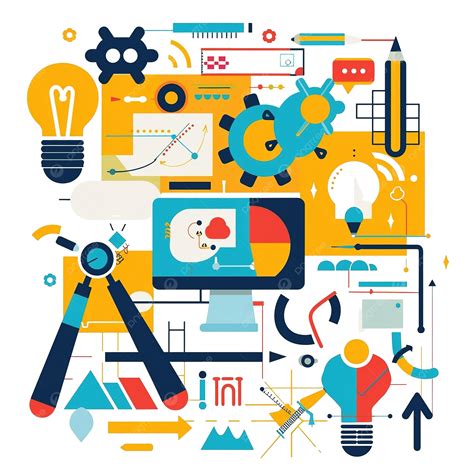 Creative Process Flat Design Concept Creative Design Process Png