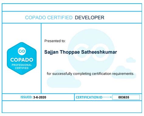 sajjan thoppae satheeshkumar on linkedin copado copadocertified