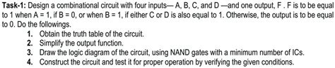 7400 two input nand 7404 inverter 7486 quadruple two input xor gate