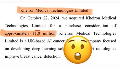Shocking Acquisition Kheiron Medical A Pioneer In Ai Breast Cancer