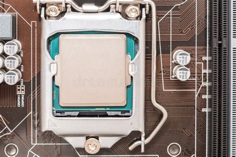 Central Processing Unit CPU Chip Stock Photo Image Of Macro Component 50206522