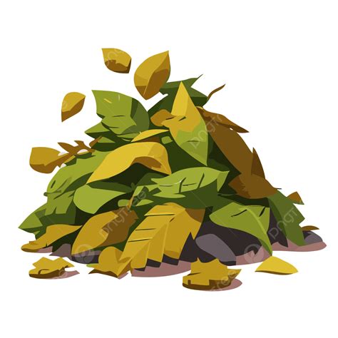 잎 더미 벡터 노란 잎 만화의 더미 스티커 클립 아트 상표 클립 아트 Png 일러스트 및 벡터 에 대한 무료 다운로드 Pngtree