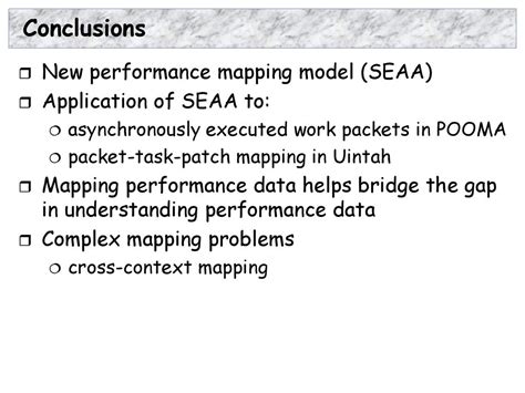 Outline Introduction Motivation For Performance Mapping Seaa Model Ppt Download