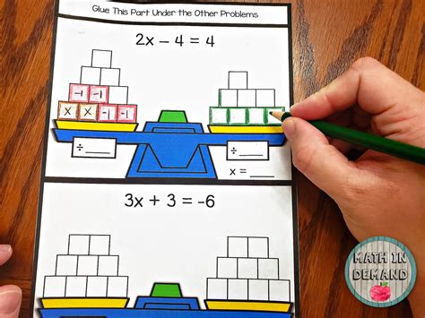 Solving Two Step Equations With Visual Representation Of A Balance