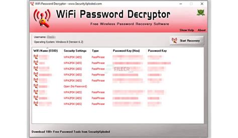 Wifi Password Decryptor 180 Free Download Filecr