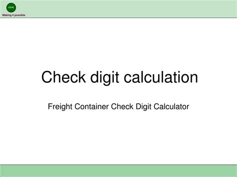 Ppt Check Digit Calculation Powerpoint Presentation Free Download Ppt Check Digit Calculation Powerpoint Presentation Free Download