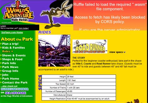 Sex Flags Had Never Been Able To Keep Their Rides Straight R