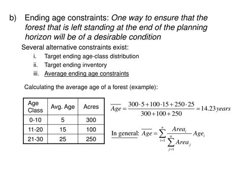ppt forest management with linear programming powerpoint presentation