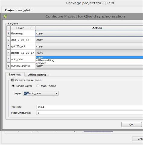 Conguration Of The Portable Project Using Qfieldsync Plugin Download