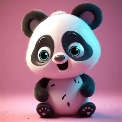 Wallpaper Panda Background Pink And Blue T