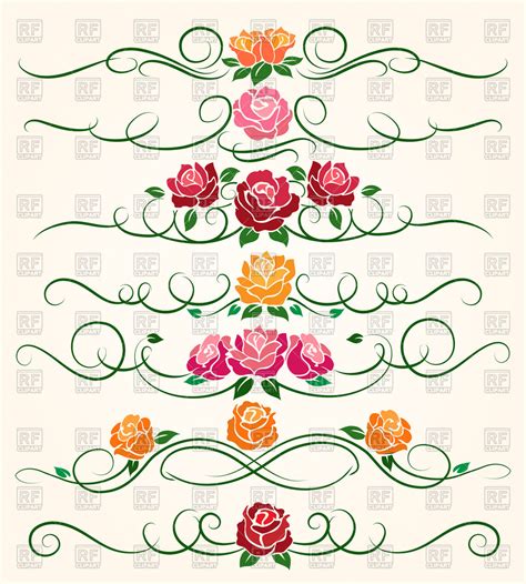 Flourish Border Vector At Collection Of Flourish