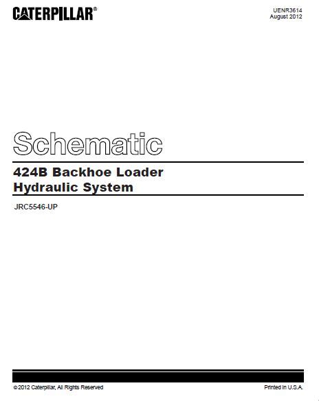 En Cat Backhoe Loader 424b Hydraulic Schematic Manual Pdf Download