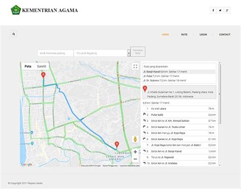 gis lokasi pesantren dengan php mysql inti php