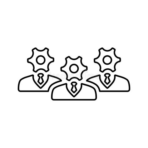 Expert Specialist Support Team Icon Line Outline Symbol Stock