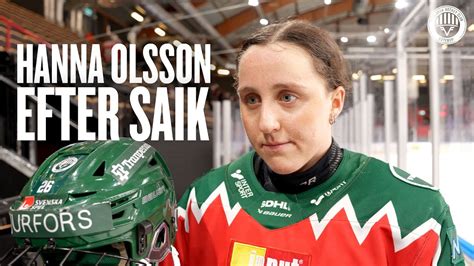 Hanna Olsson Efter 6 2 Mot Skellefteå Youtube