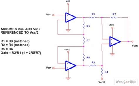 Basic Instrument Amplifier Circuit Amplifier Circuit Circuit Diagram